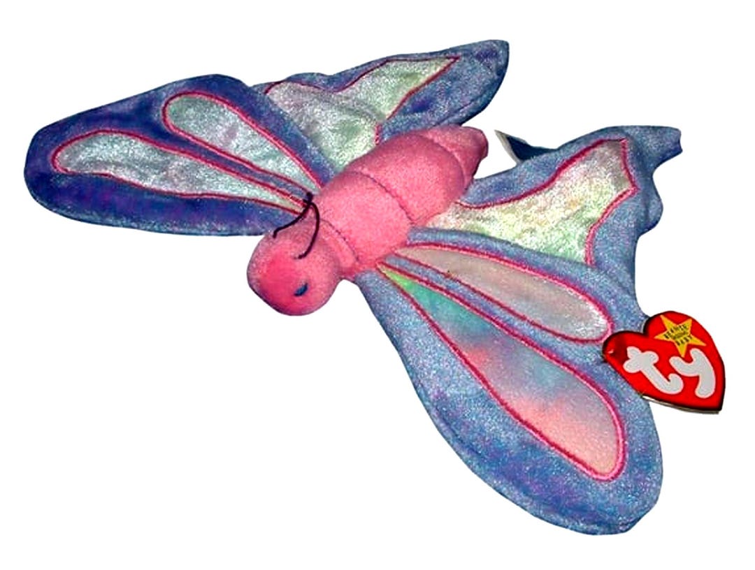 Ty Beanie Babies - "flitter" Butterfly - Excellent Condition With Tags ...
