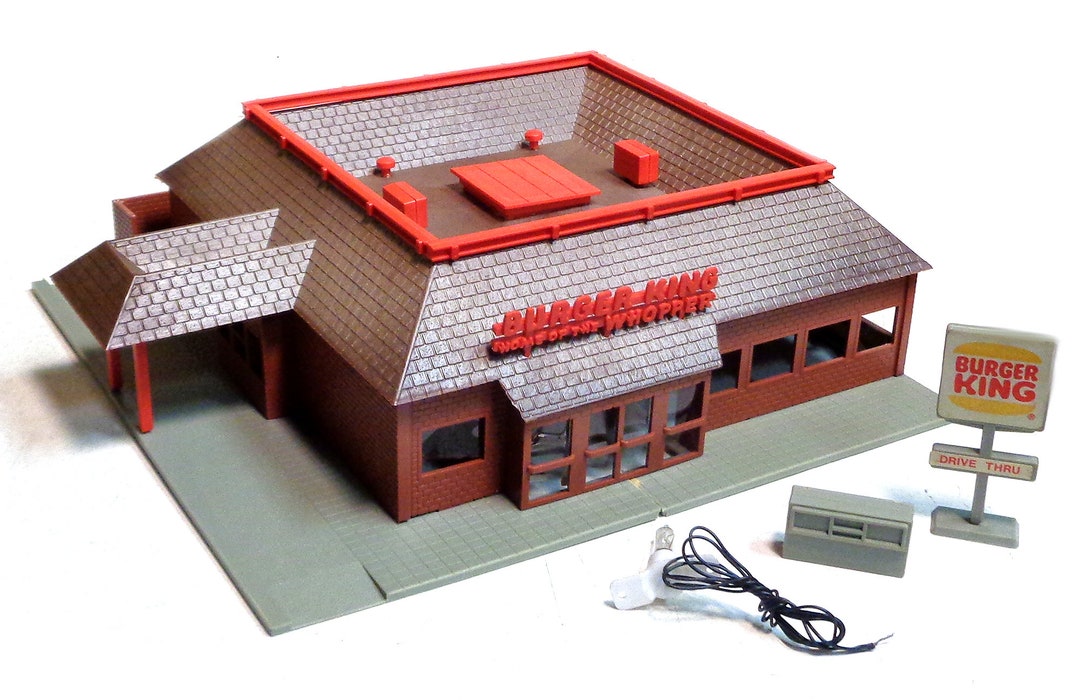 HO Scale Very Rare BURGER KING Built up Kit With Accessories - Etsy