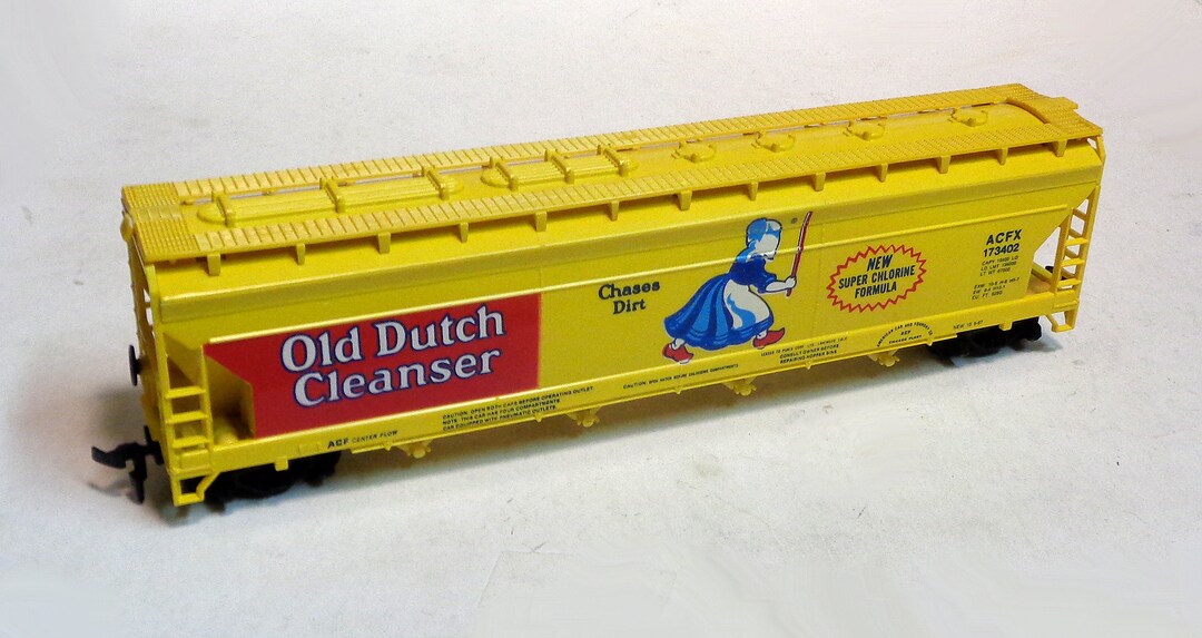 HO Scale Used Tyco - "old Dutch Cleanser" 55' Centerflow Hopper Freight ...