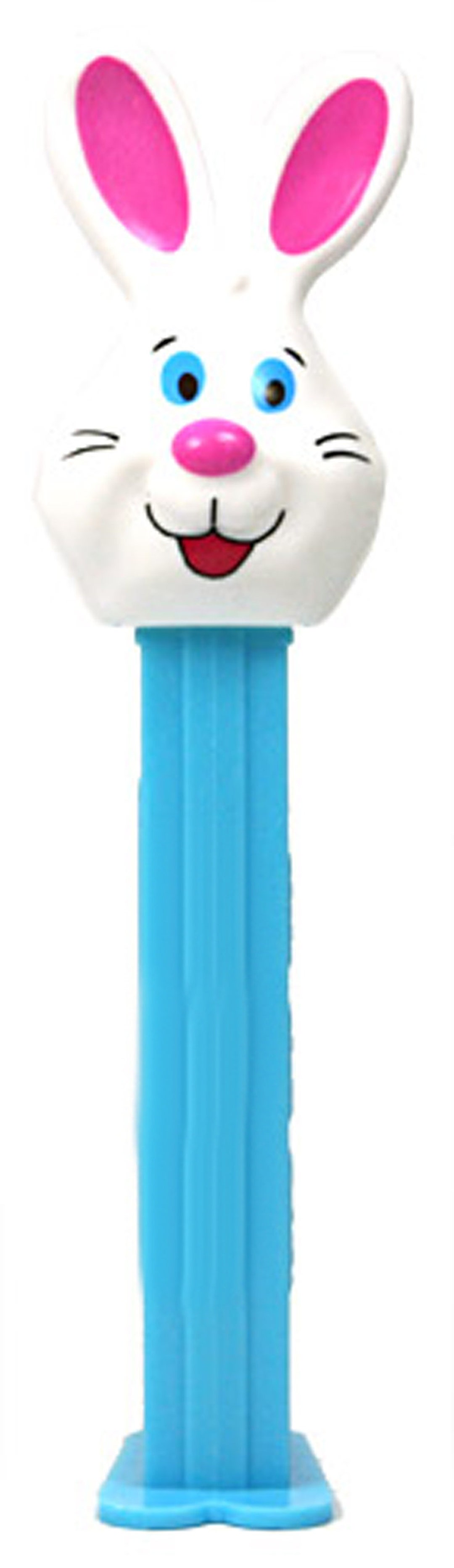 Pez Candy Dispenser - White Easter Bunny Rabbit With Blue Stem - NEW in ...