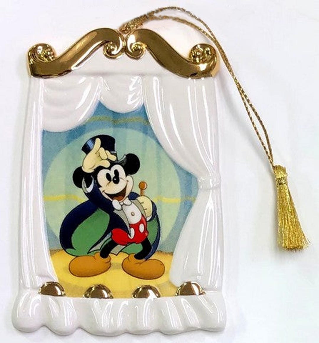 Disney Porcelain Collectors Society Tree Ornament - 1997 Magician ...