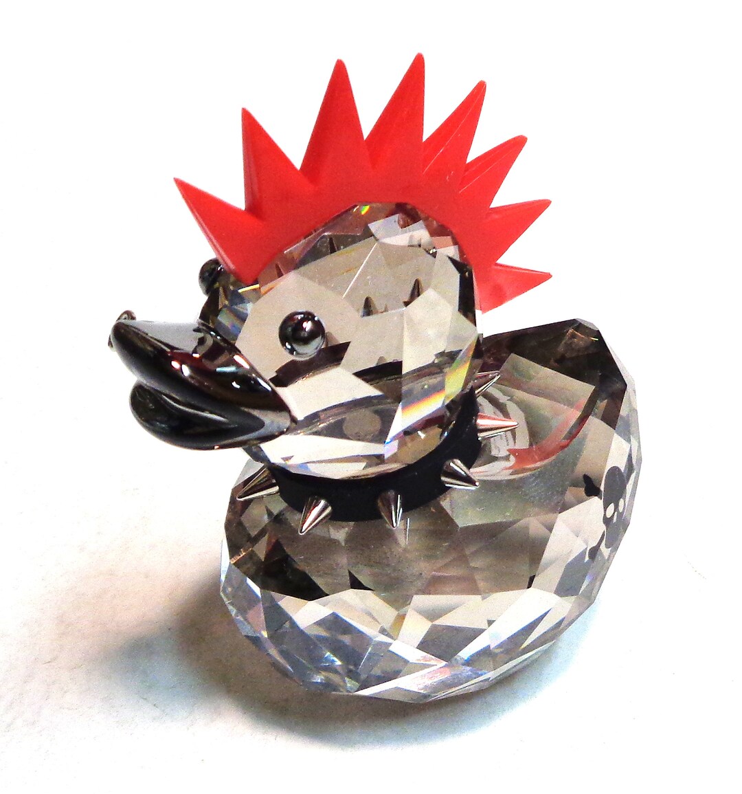 Swarovski - Happy Duck PUNK Version With Spiked Hair & Collar, Skull ...