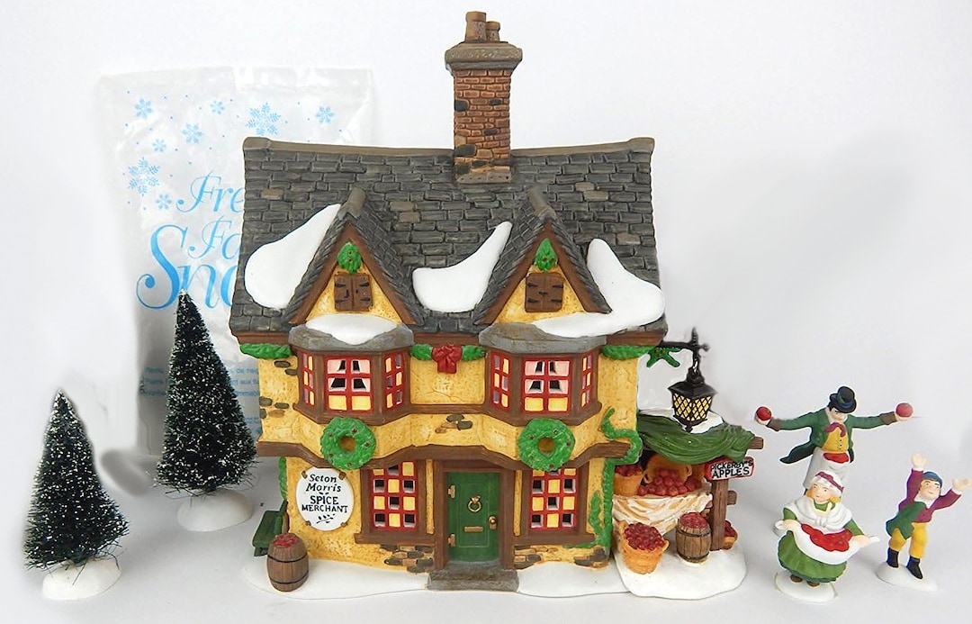 Department 56 - "seton Morris Spice Merchant" - Near Complete Set in Near Mint Shape With ...