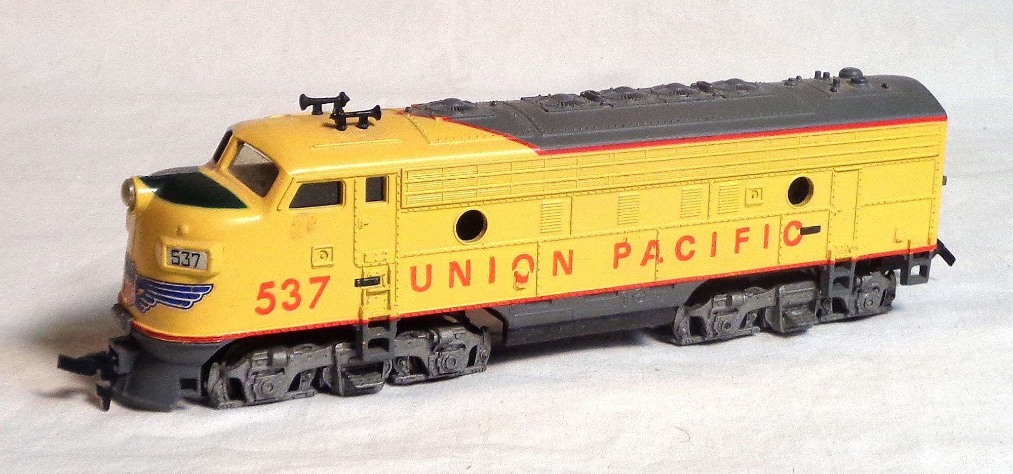 HO Tyco F-7A Diesel Locomotive Engine union Pacific 537 Runs Well No ...