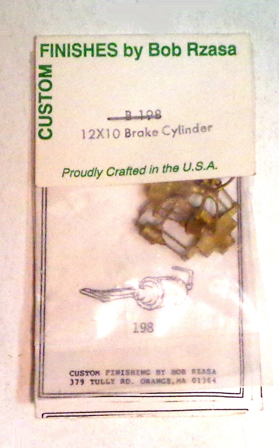 Ho Scale Brake Cylinders Custom Made of Brass by Bob Rasa(part #198 ...