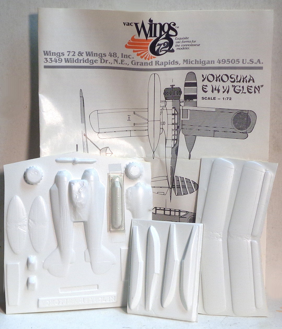 1/72 Model Aircraft Vacuform Complete Kit - Wings 72 - Yokosuka E14Y1 ...