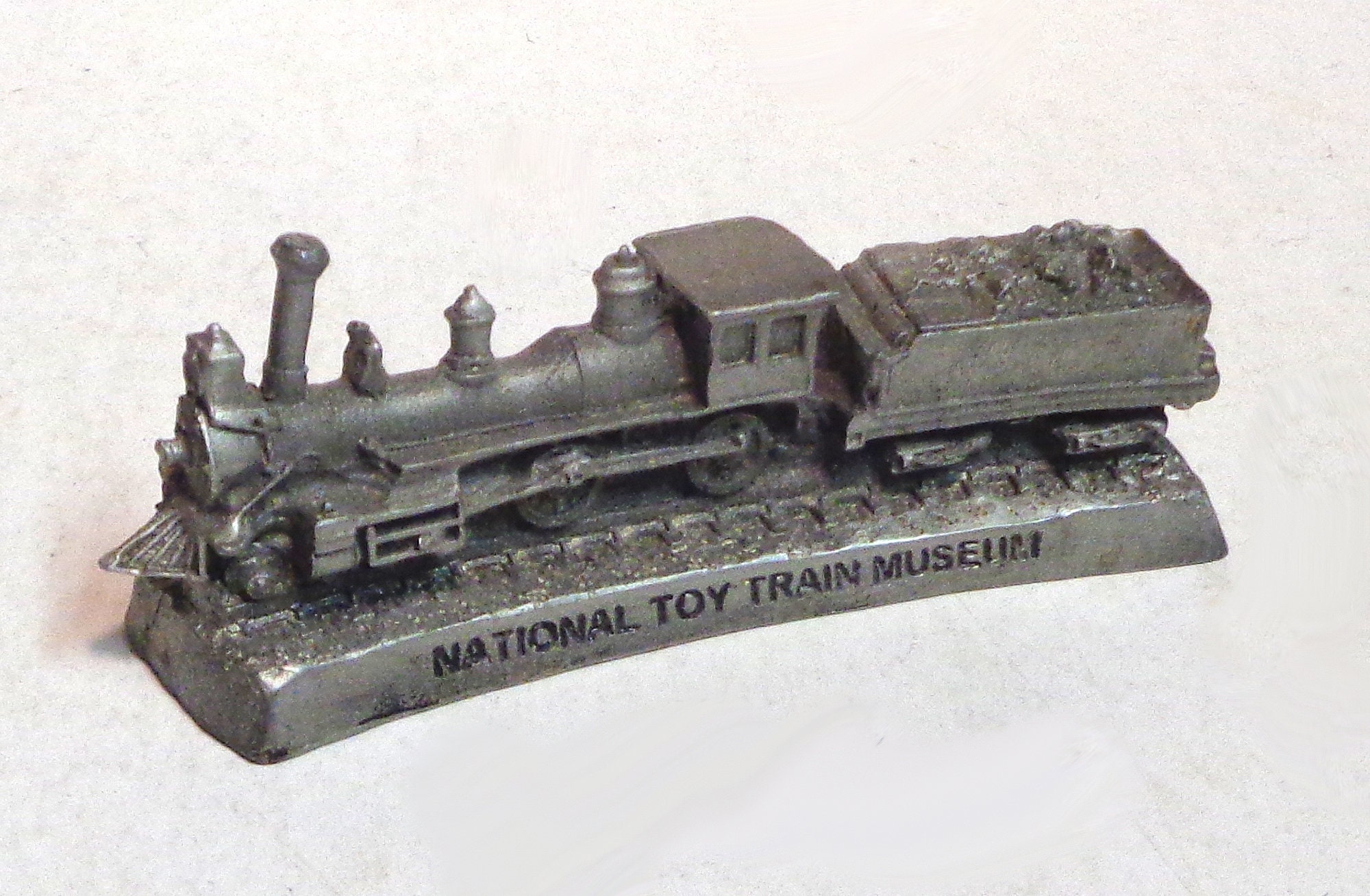 Old 1990s Pewter Desk Display Model Steam Locomotive - Etsy