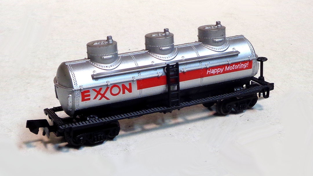 N Scale Pre-owned Model Power Freight Car: "exxon" 3 Dome Tanker! - Etsy