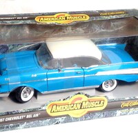 1957 Chevrolet Bel Air Hot Rod Black & Flames No. 68030/1 Scale 1:24 - Etsy
