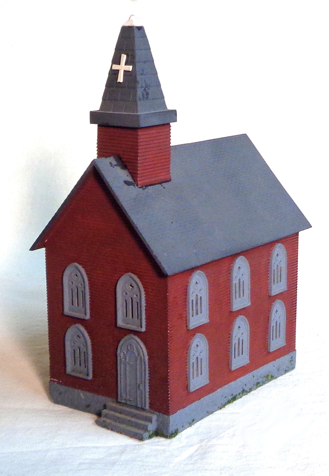 HO Scale Red Church Built Model - Pre-owned in Very Good Condition. - Etsy