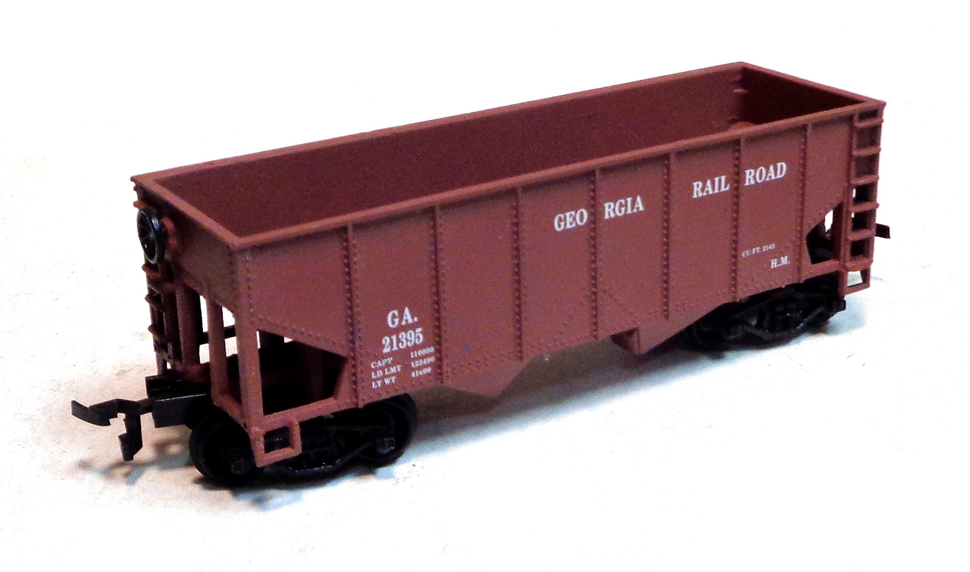 HO Scale Lifelike 2 Bay Hopper Freight Train Car georgia Railroad Near ...