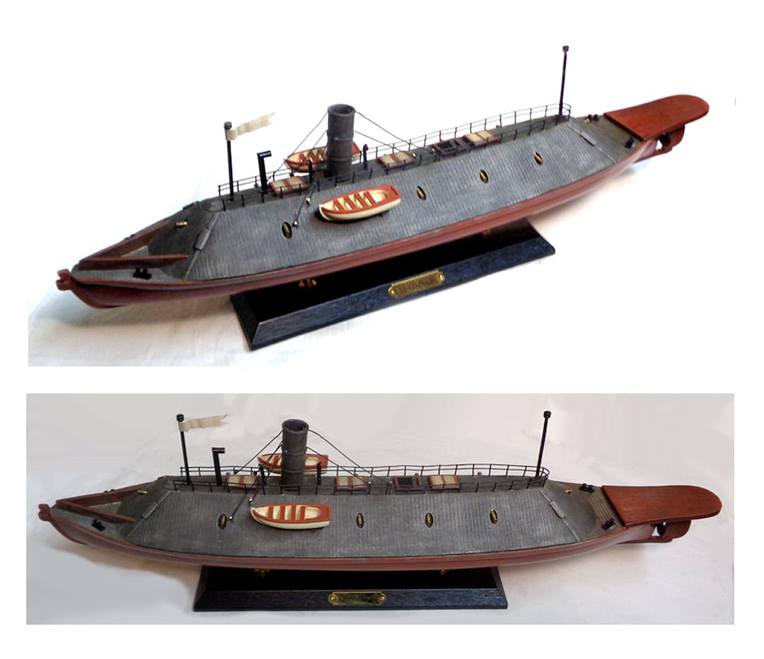 Resin Model Replica of the CSS Virginia Civil Warship. - Absolutely ...