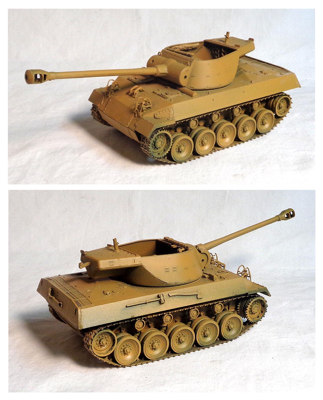 1/35 Scale Military Built Model Kit-wwii US M10 Tan Tank Destroyer ...