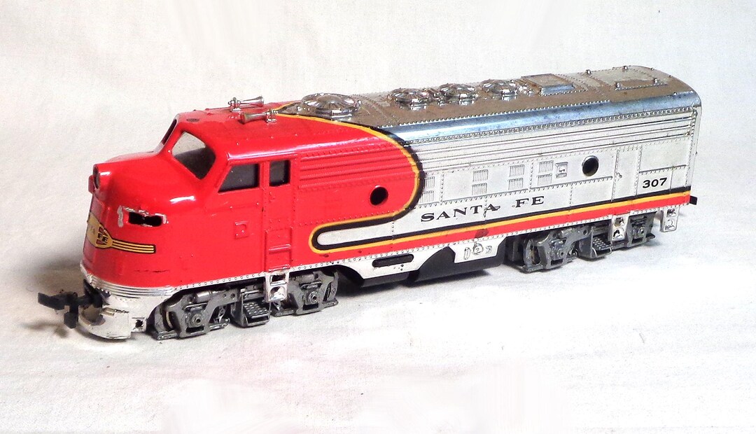 HO Bachmann - F-7 "santa Fe" 307 Diesel Locomotive Engine - FAIR ...