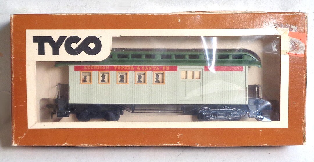 HO Scale - Tyco - 1890s Old Time Combine Passenger Car - "atchison, Topeka & Santa Fe" Like New ...