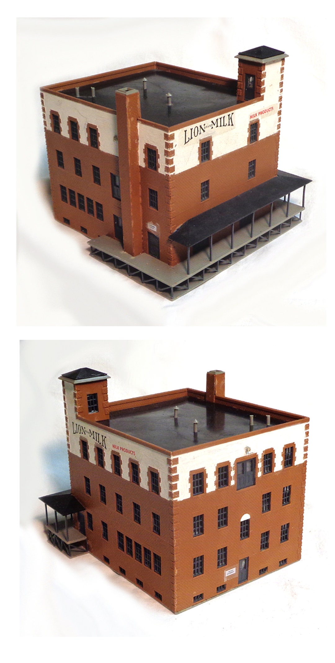 HO Scale Built up Kit - Pre-owned LARGE "lions Milk" Factory Plant ...