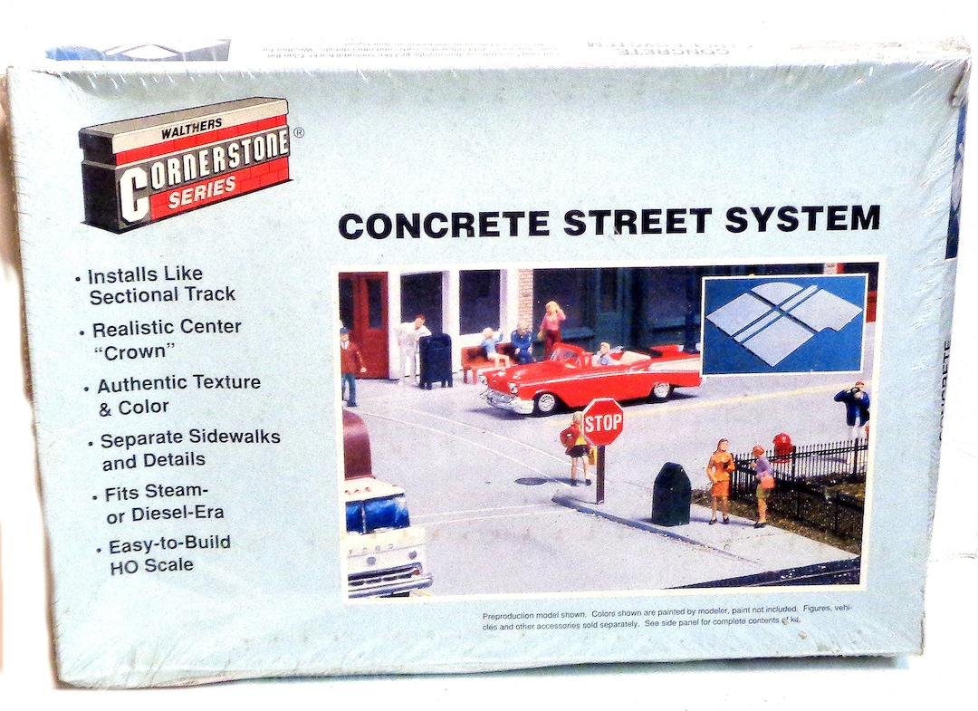 Ho Scale WALTHERS Concrete Street System KIT - NEW Condition! - Etsy