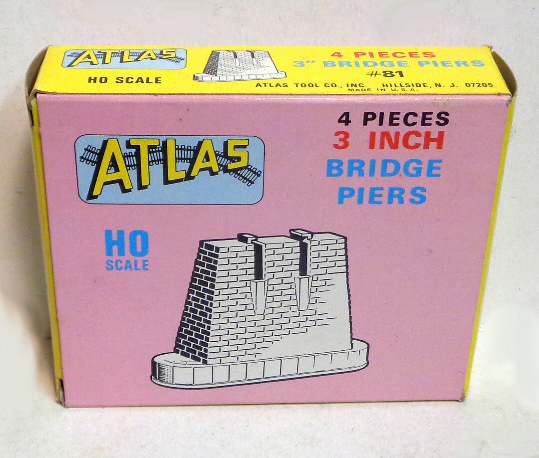 HO Scale Atlas - 3 Inch Bridge Piers(set of FOUR) - New in the Box! - Etsy