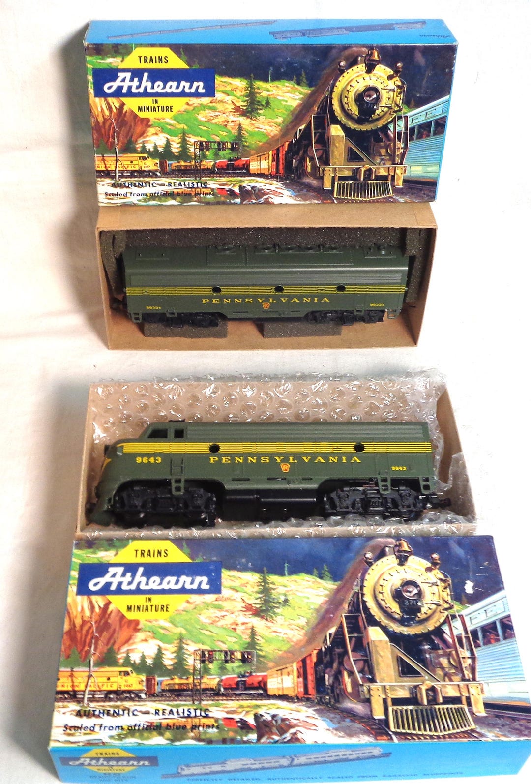 HO Athearn F7A & F7b(non-powered) Diesel Engines Set of 2 ...