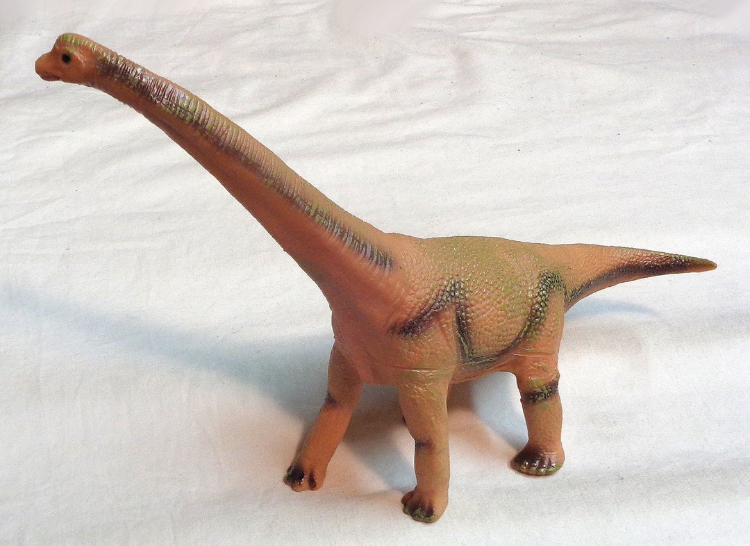 Plastic Dinosaur Model - Brachiosaurus(brown Version) - Approx 10 ...