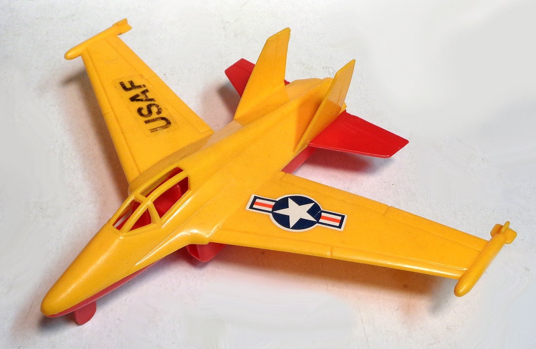 Timmee Processed Plastic Jet Airplane - Ex. Shape! - Etsy