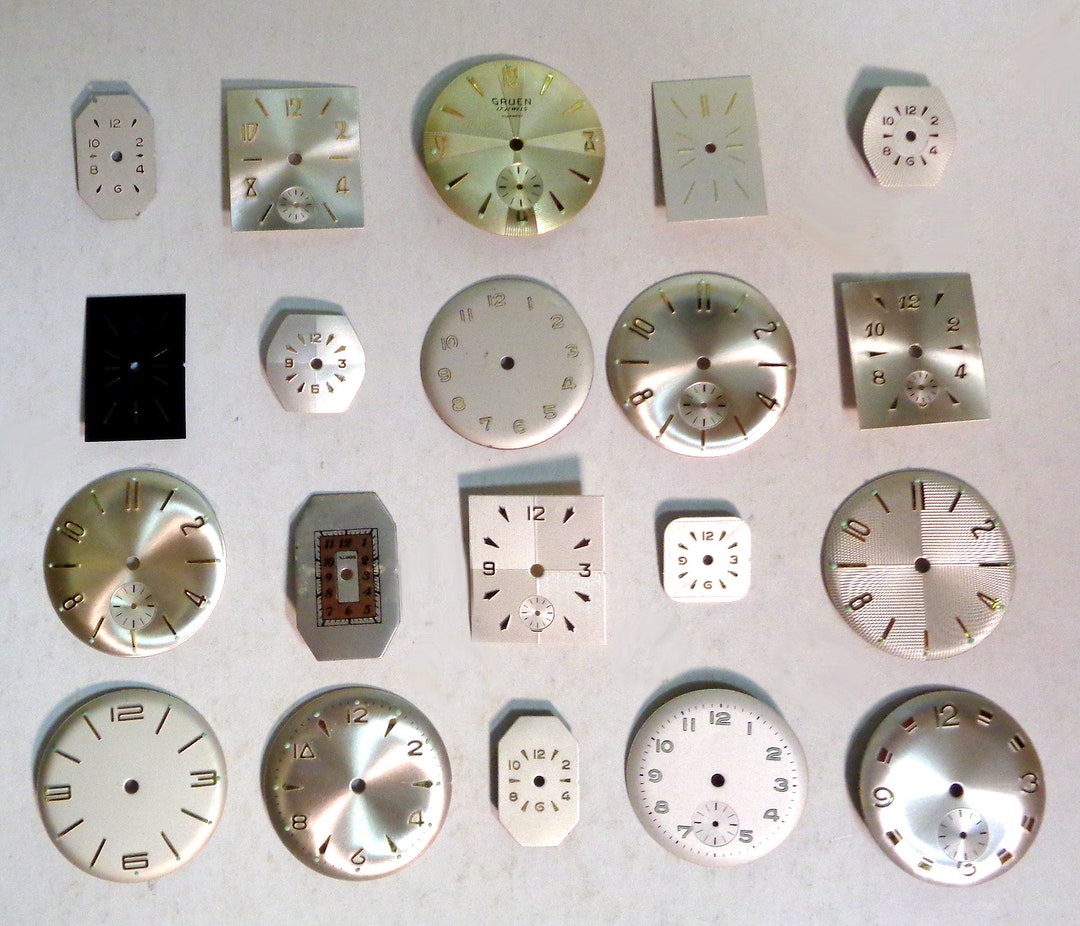 Genuine Watch Faces Mixed Lot of 20 Vintage Pieceslot 2 for Crafting ...
