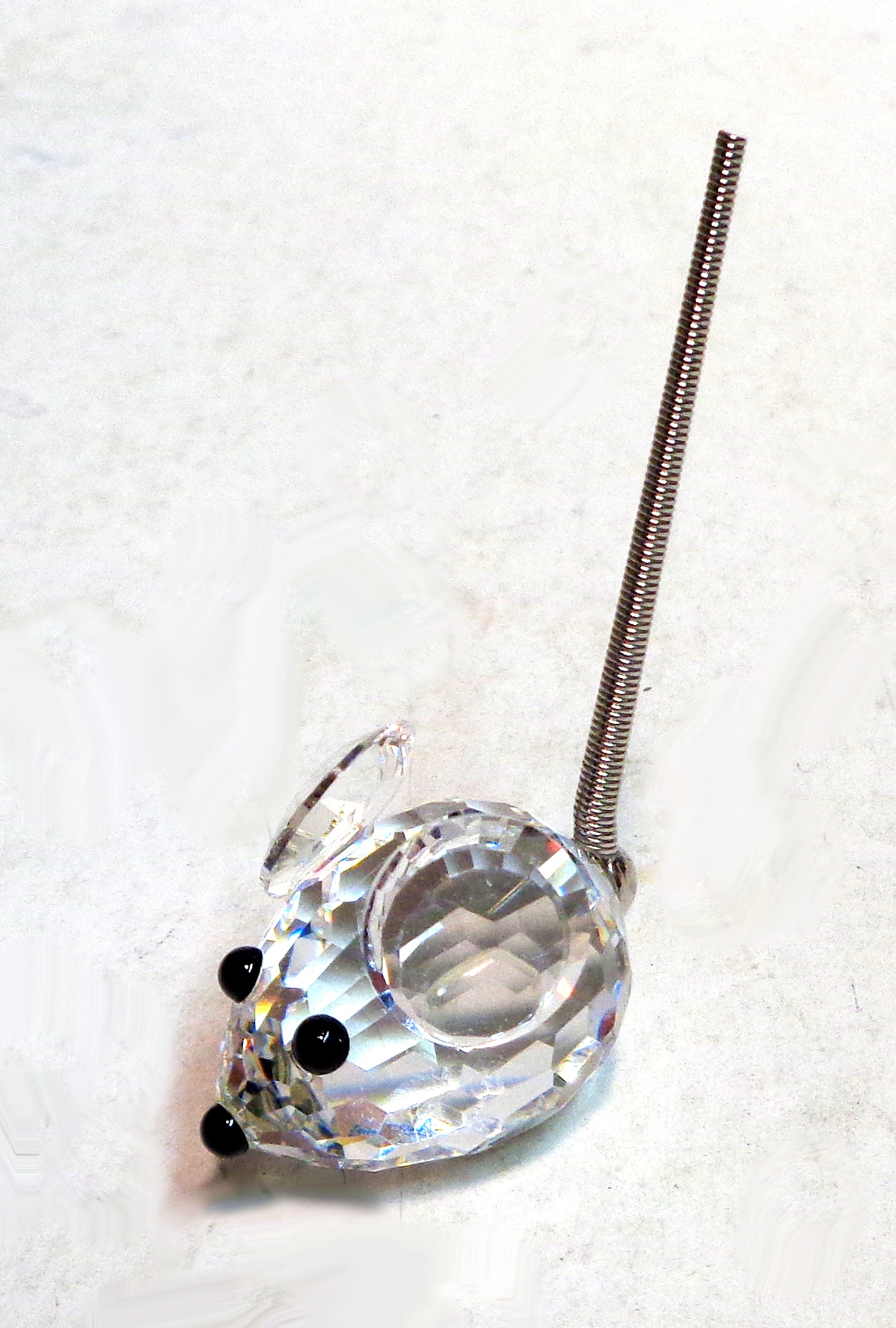 Swarovski Miniature Mouse 2 Inches Tall With Wire Spring Tail Mint NO ...