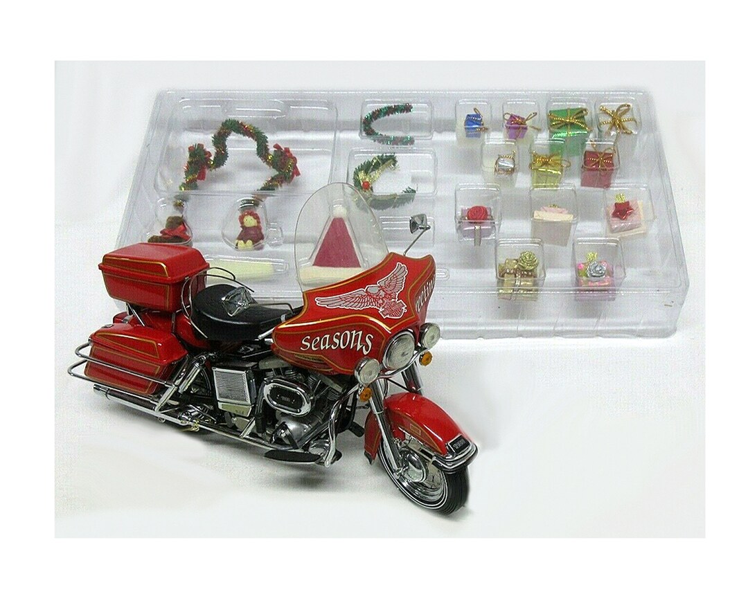 1/10 Scale Franklin Mint 1999 Harley Davidson Electra Glide CHRISTMAS ...