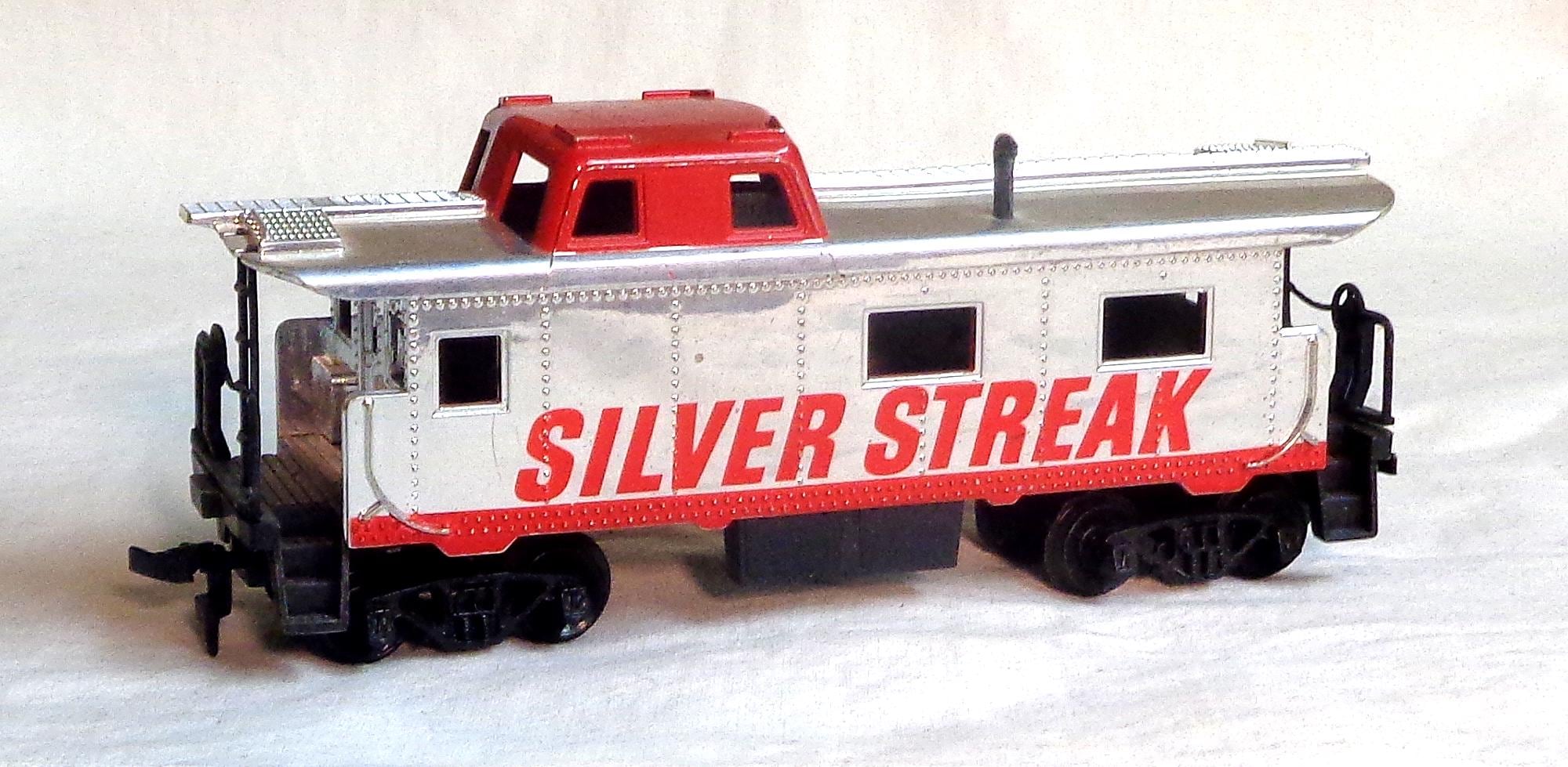 HO Scale Pre-owned Tyco "silver Streak" - Chrome Caboose Freight Train ...