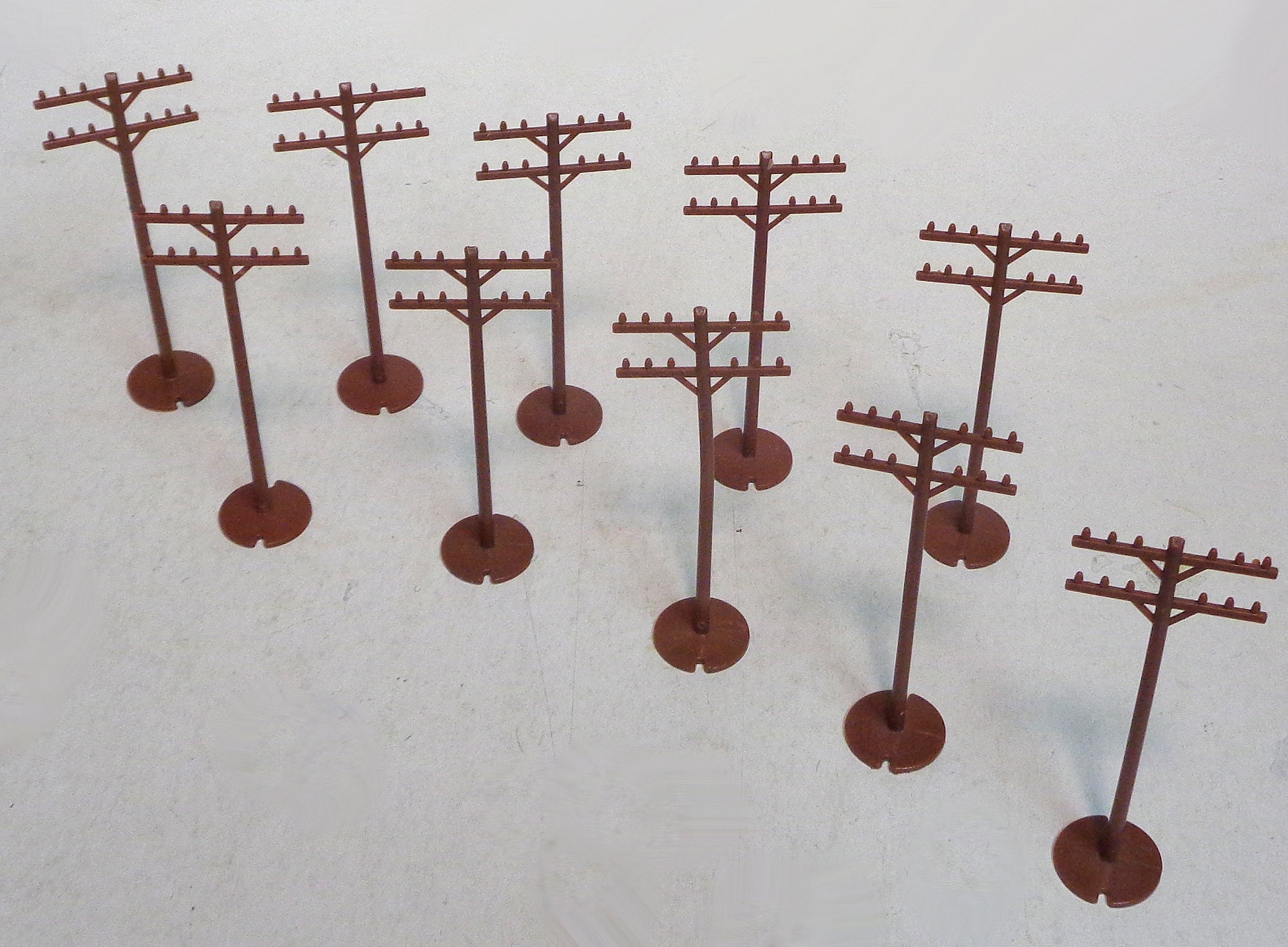 HO Scale Set of 10 Telephone Poles Lightly Used Condition. - Etsy