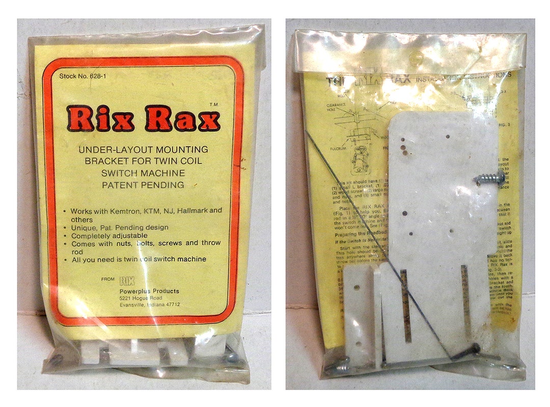 HO Scale RIX - Under Layout Mounting Bracket for Twin Coil Switch ...