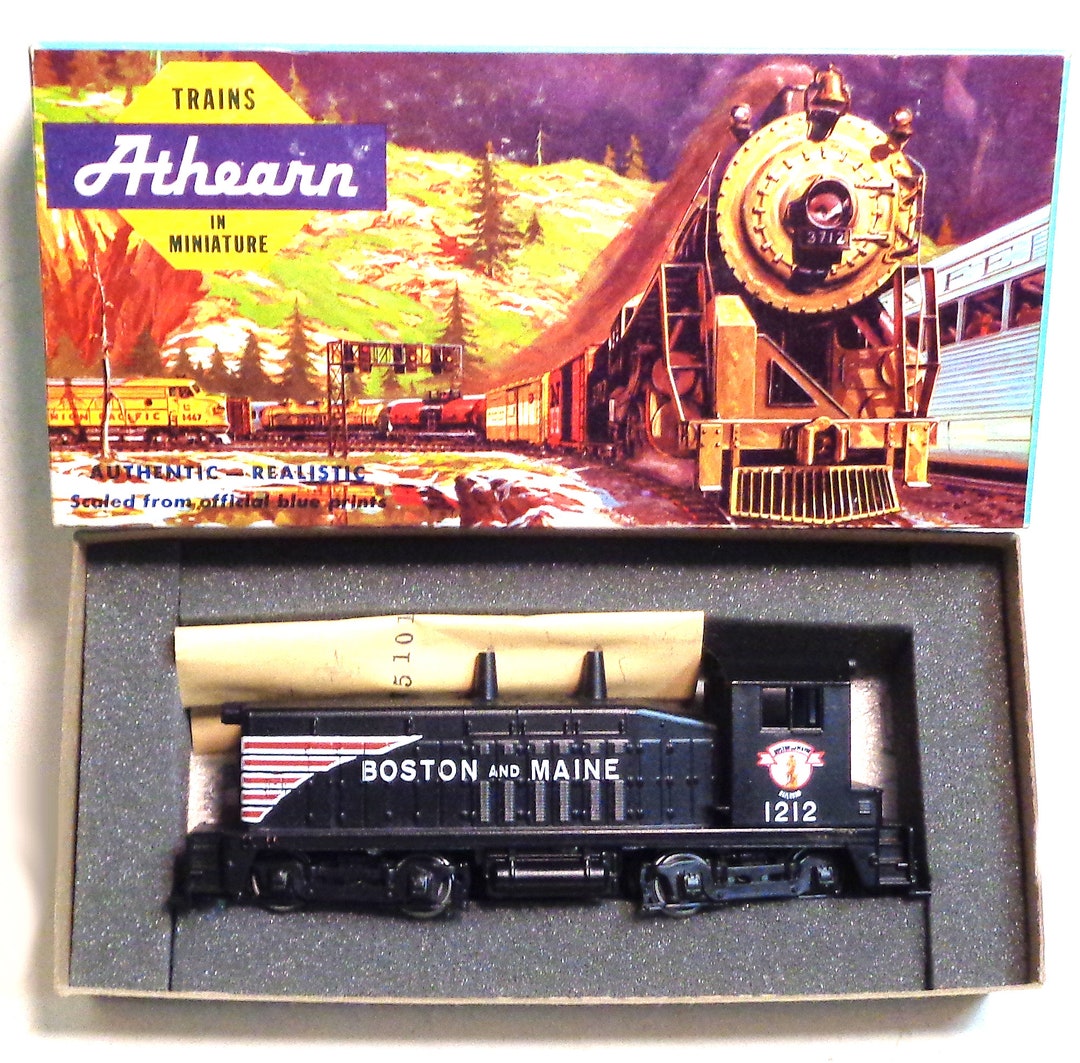 HO Athearn SW-1500 Diesel Powered Engine - "boston & Maine" 1212 - New ...