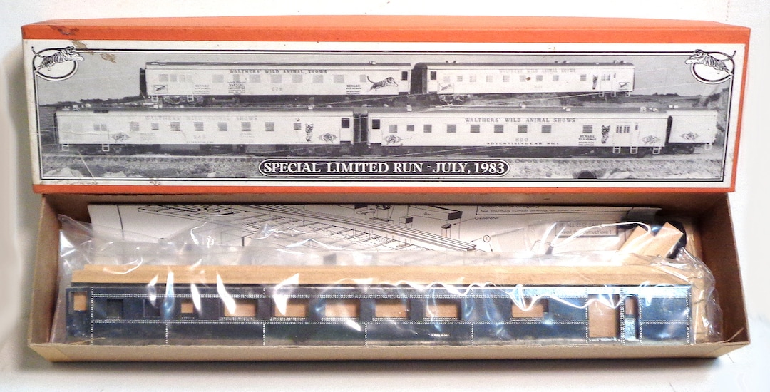 HO Scale RARE Walthers Kit - Circus Passenger Animal Train Car ...