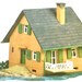 HO Scale Pre-owned Built up KIT for Train Layouts - "small House W ...