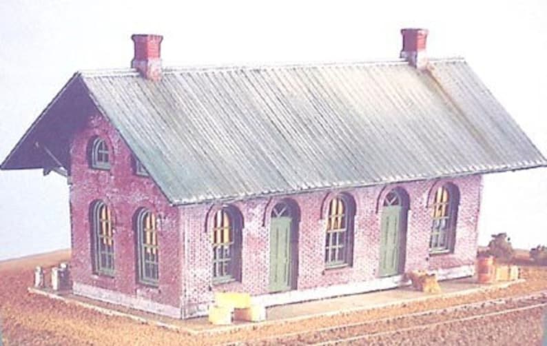 HO Train Building KIT - Vermont Station - Realistic Detailed Kit Model ...