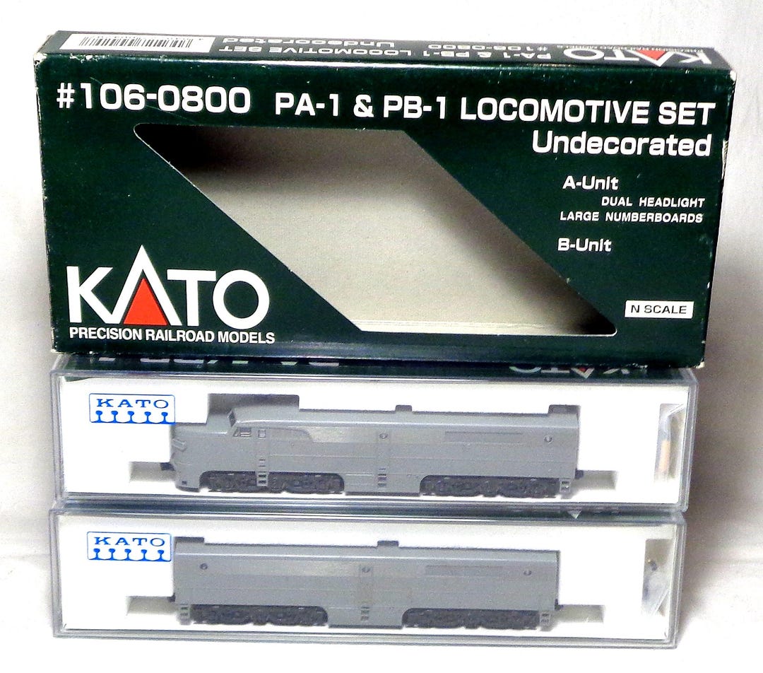 N Scale KATO - PA-1 & PB-1 Set of 2 Diesel Locomotive Engines ...