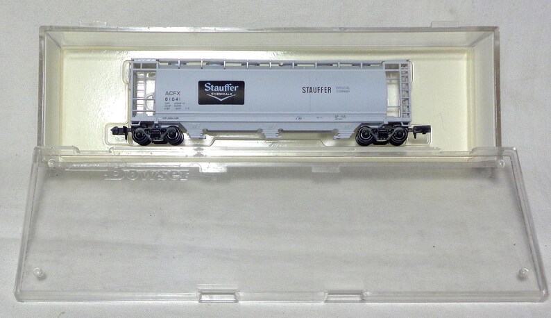 N Scale - Bowser - ACF Cylindrical Hopper Freight Car - "stauffer ...
