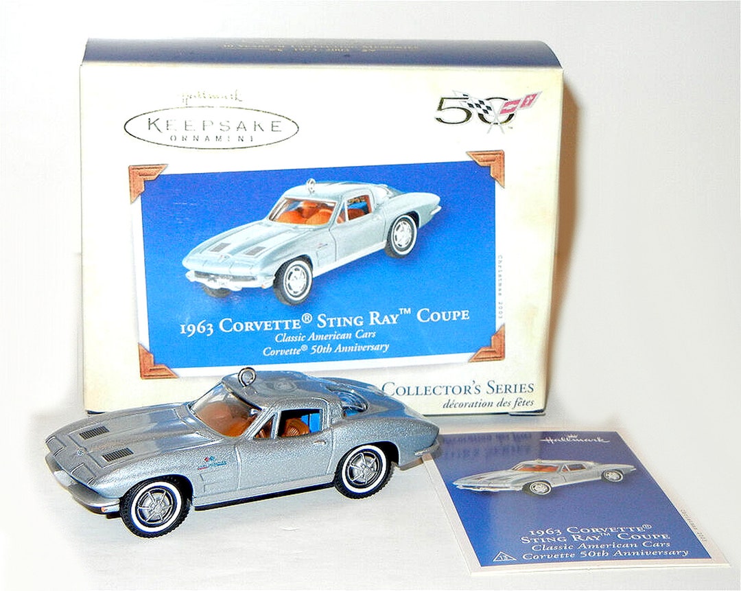 1963 Chevy Corvette Sting Ray Hallmark Tree Ornament Mint in Original ...