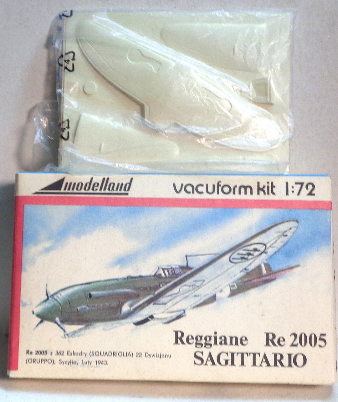 1/72 Model Aircraft Vacuform Complete Kit - Modelland - Reggiane Re2005 ...