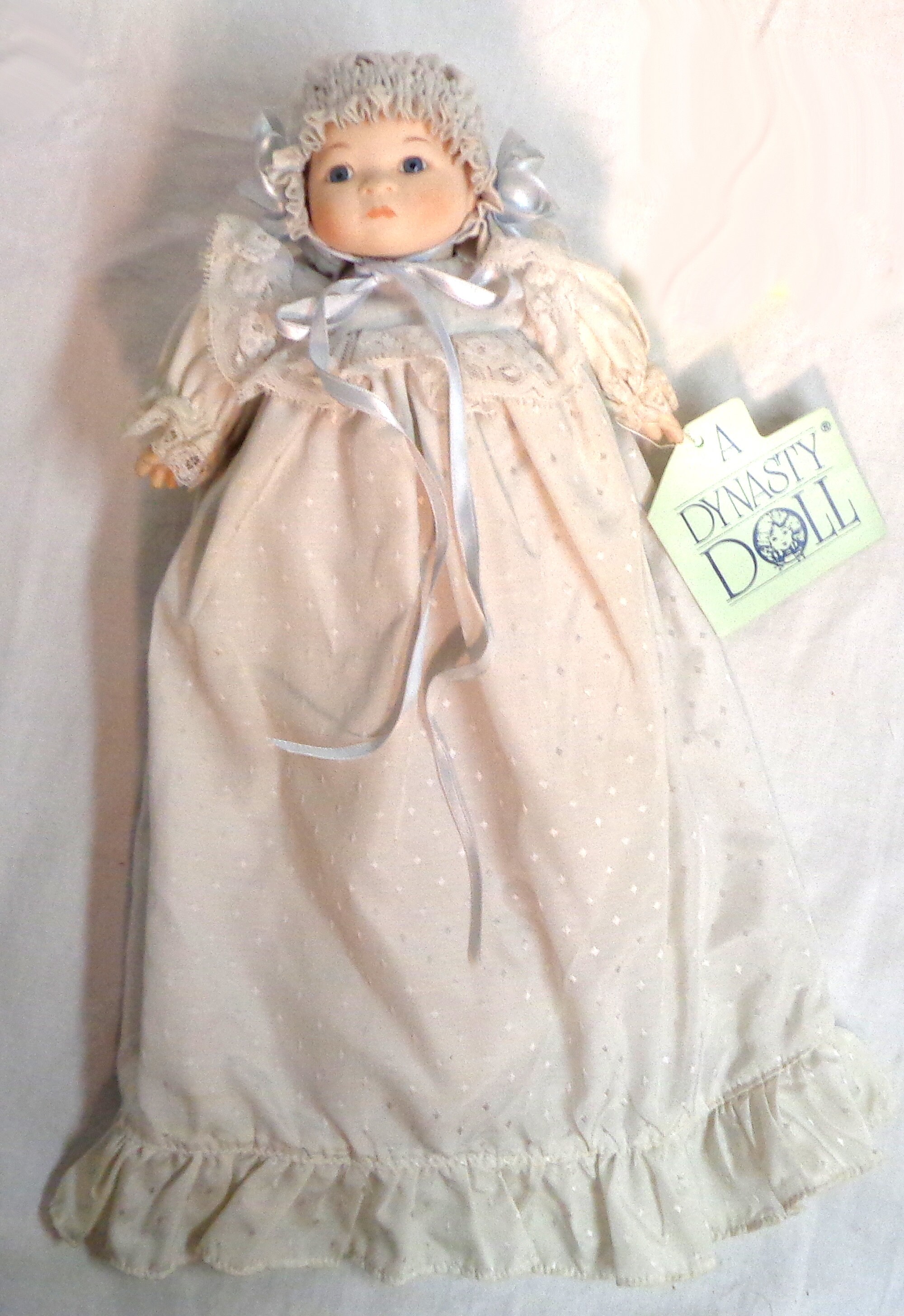 Vintage Dynasty Porcelain Baby Doll Baby Boy in Long Christening Gown ...