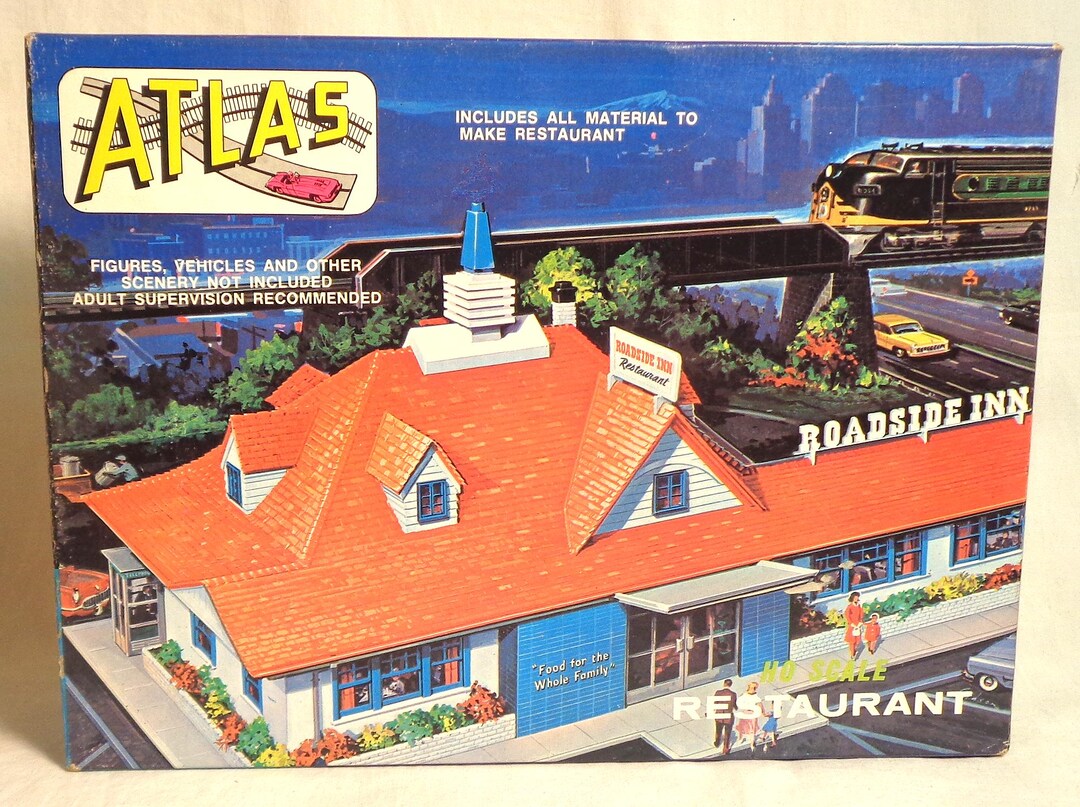HO Scale Atlas - Roadside Inn Restaurant Model Kit - New Kit in the Box ...