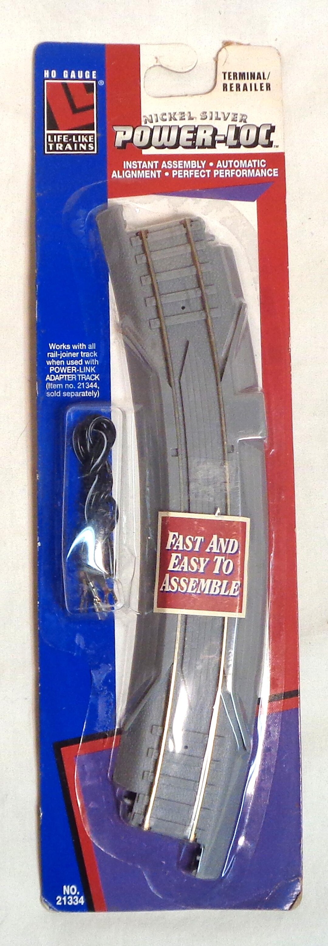 HO Scale Lifelike Power-loc - Terminal Re-railer Power Track Section ...