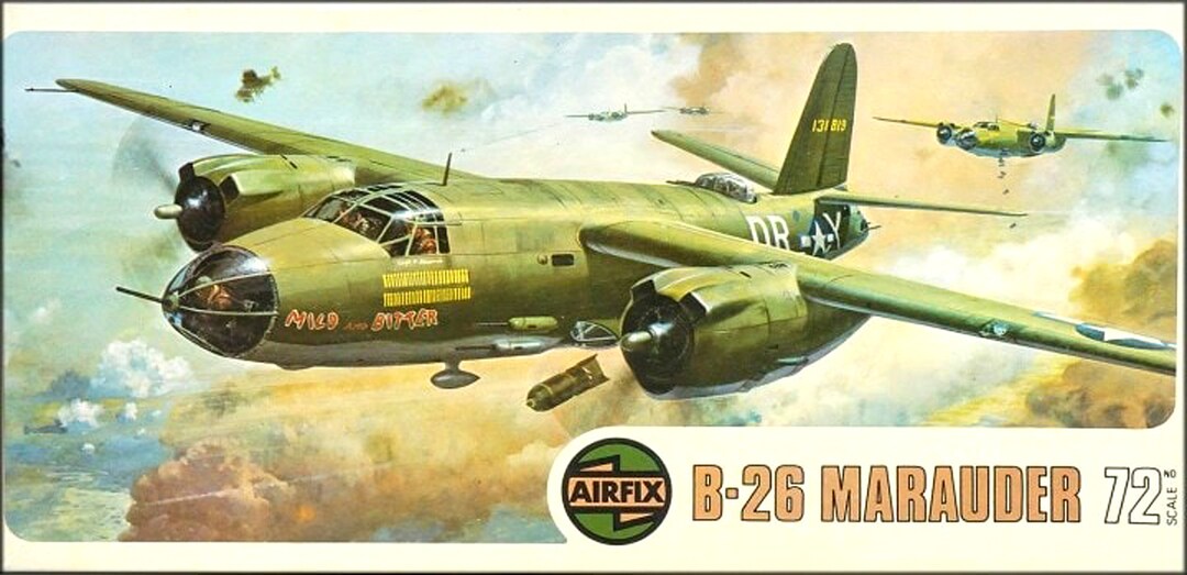 1/72 Scale VINTAGE Airfix Model Kit - Martin B-26 Marauder Medium ...