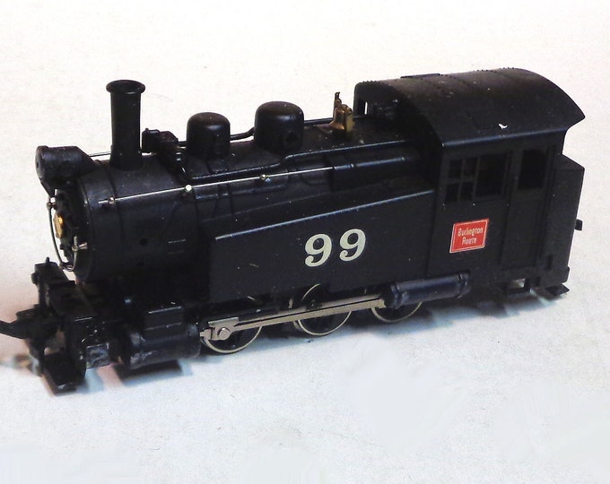 HO Scale AHM 0-6-0 Steam Locomotive burlington Route 99 Runs Sluggish ...