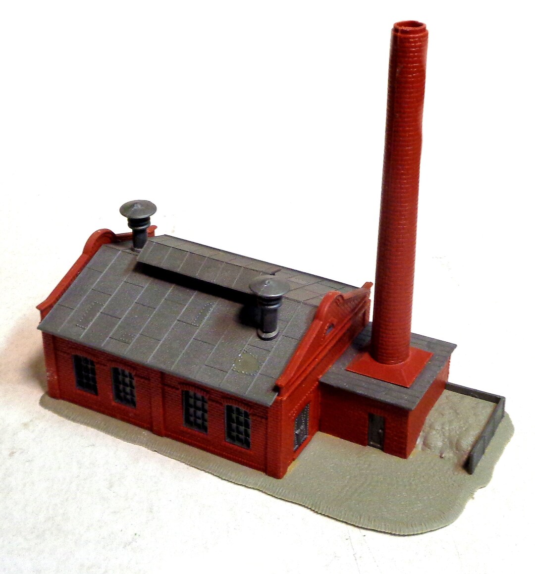 N Scale Trains Built up Building Industrial Factory With Smoke Stack ...
