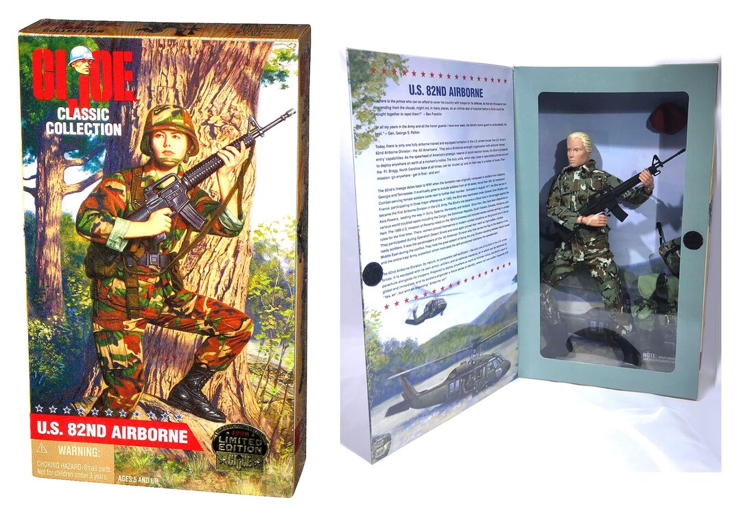 Old G.I. Joe 12 Inch Size From 1998 Female US 82nd Airborne Soldier ...