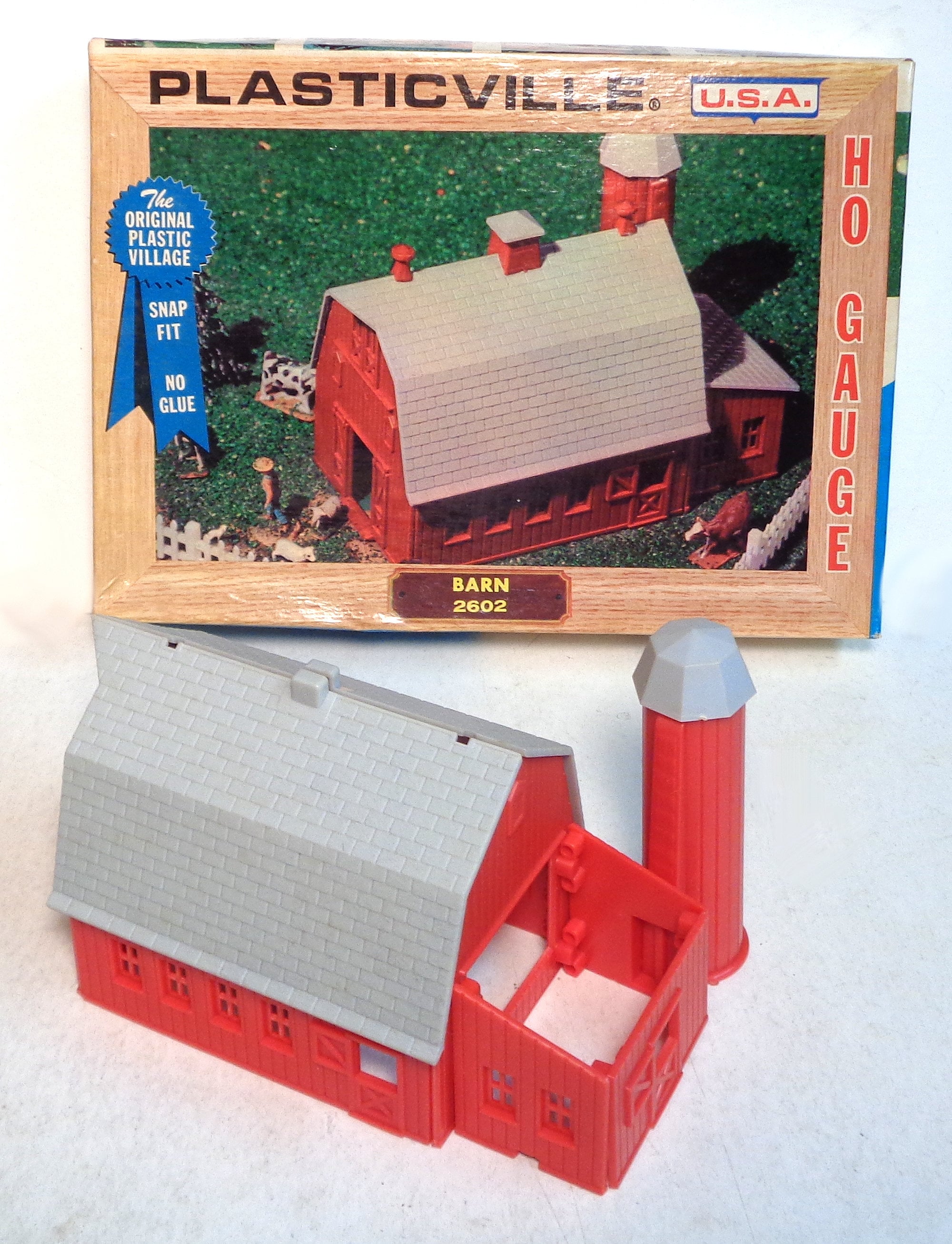 HO Scale Vintage Plasticville Building Kit barn Missing Roof Parts Will ...