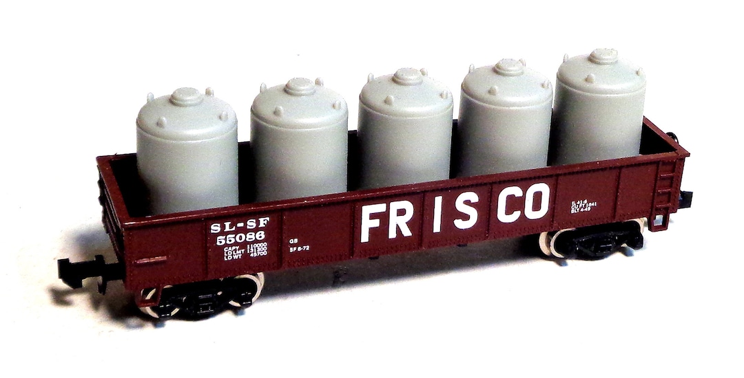 N Scale Atlas Freight Car - 42 Foot Gondola W/load "frisco" Very Good ...