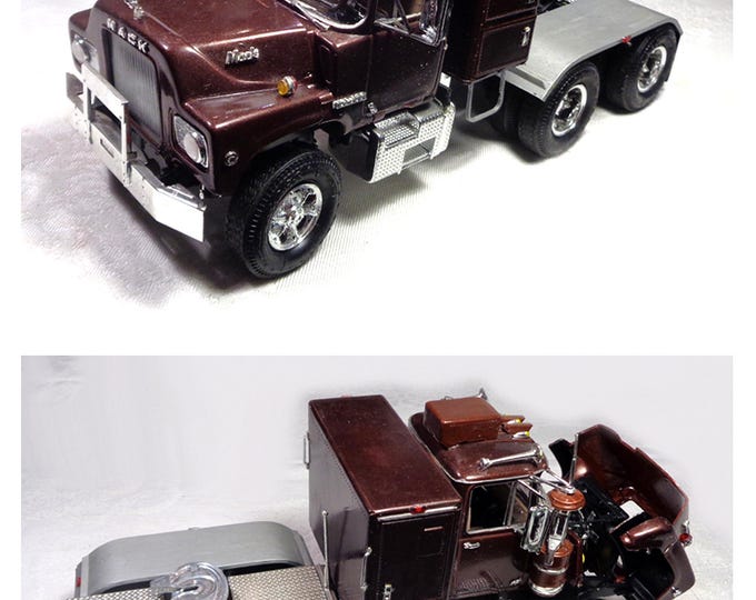 1/25 Mack DM600 Semi Tractor - Built up Plastic Kit Sold AS IS Subject ...