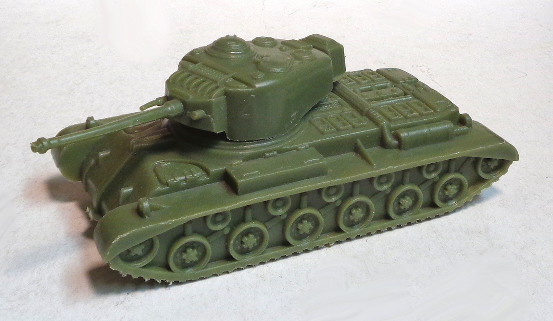 Vintage Marx US Army Battle Tank #41 - Waxy Green Color - Ex Shape ...